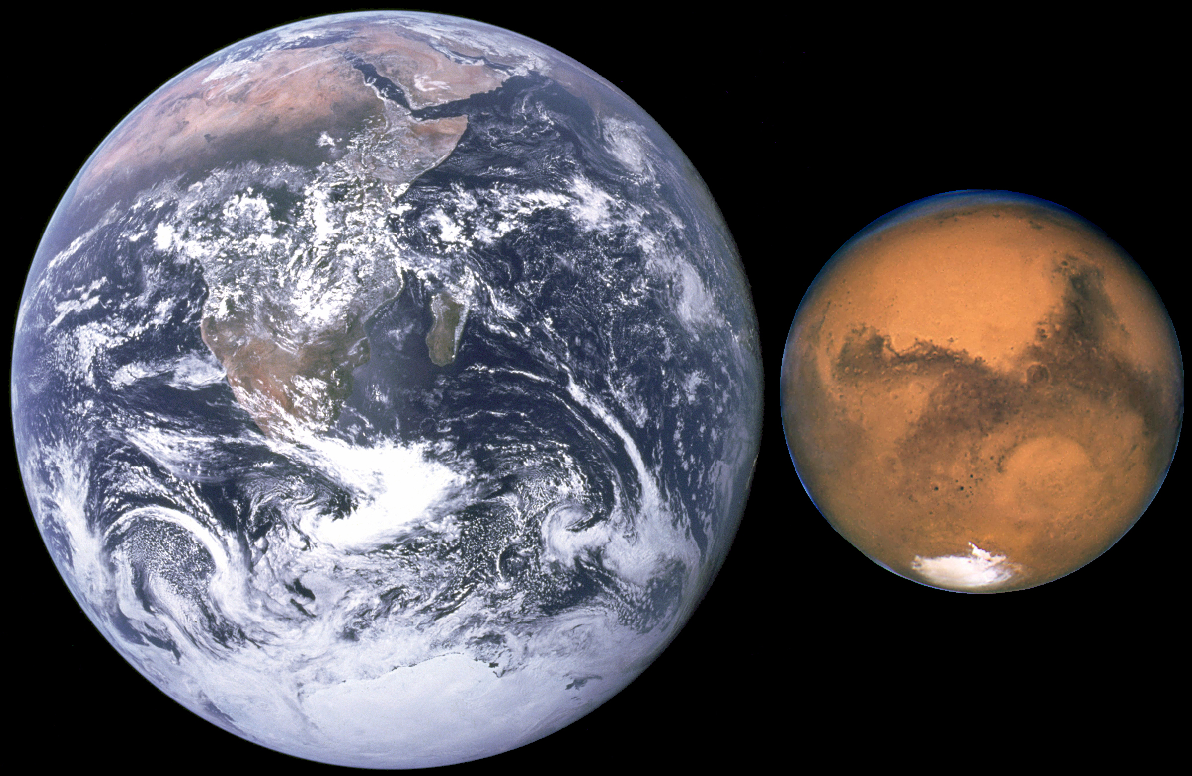 Comparison Of Earth And Mars Image Free Stock Photo Public Domain Comparison Of Earth And Mars Image Free Stock Photo Public Domain