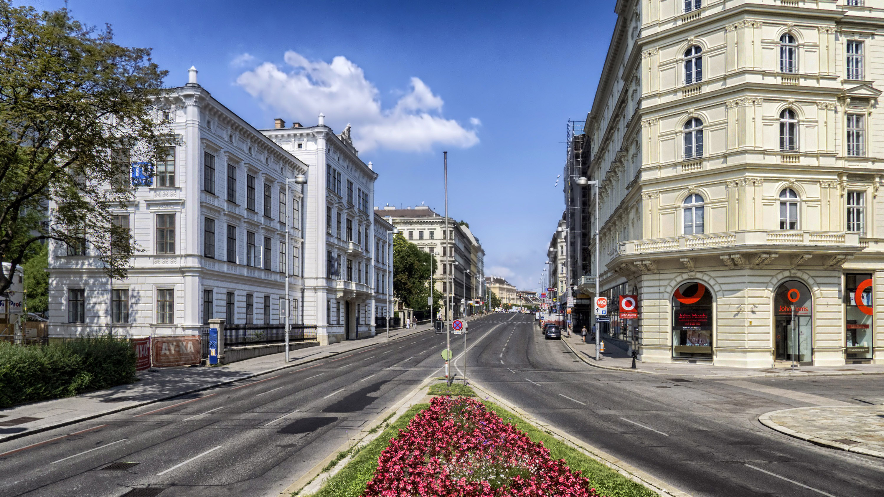 Street View With Buildings And Road In Vienna Austria Image Free Street View With Buildings And Road In Vienna Austria Image Free
