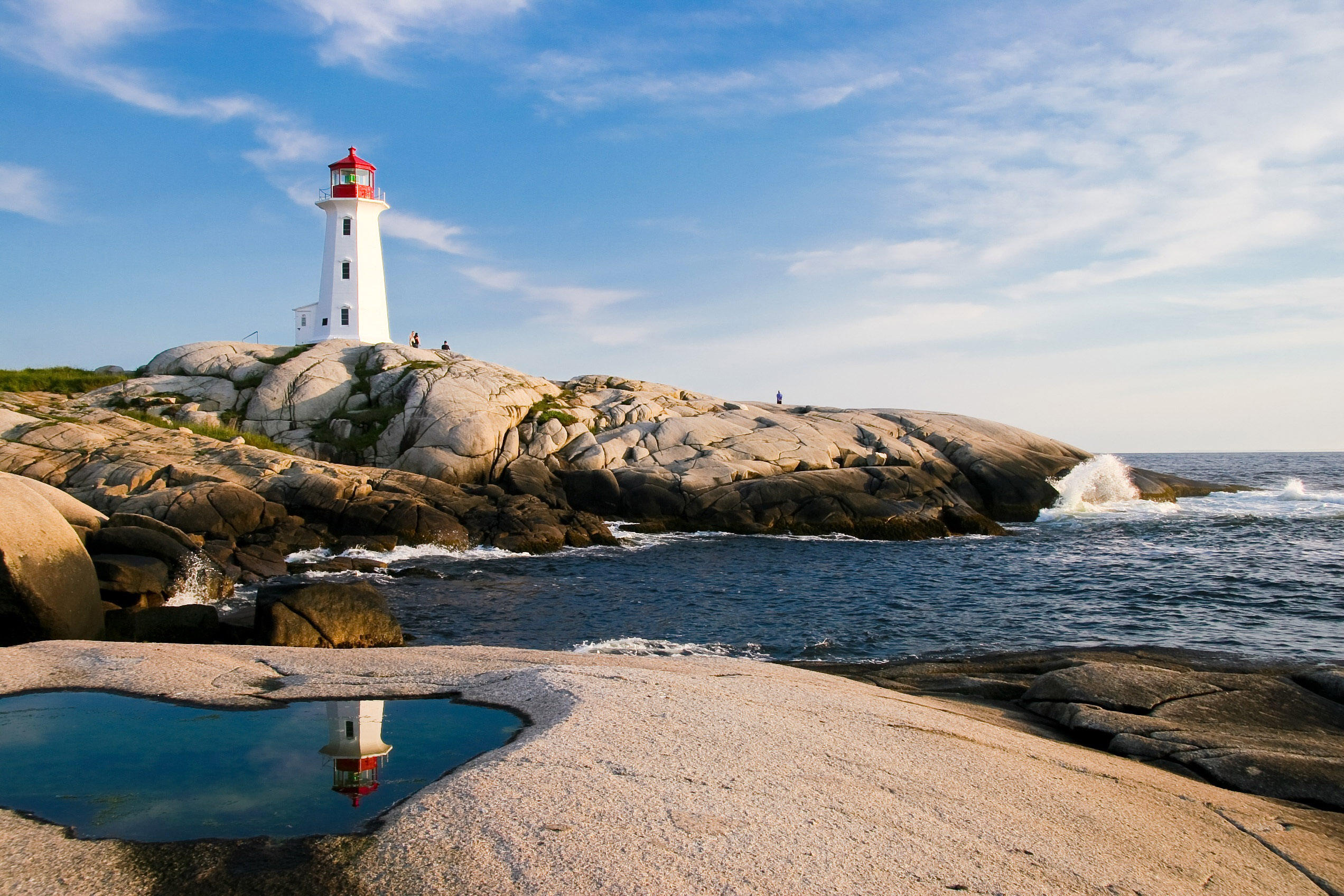 Lighthouse And Coastal Landscape In Nova Scotia Image Free Stock Lighthouse And Coastal Landscape In Nova Scotia Image Free Stock