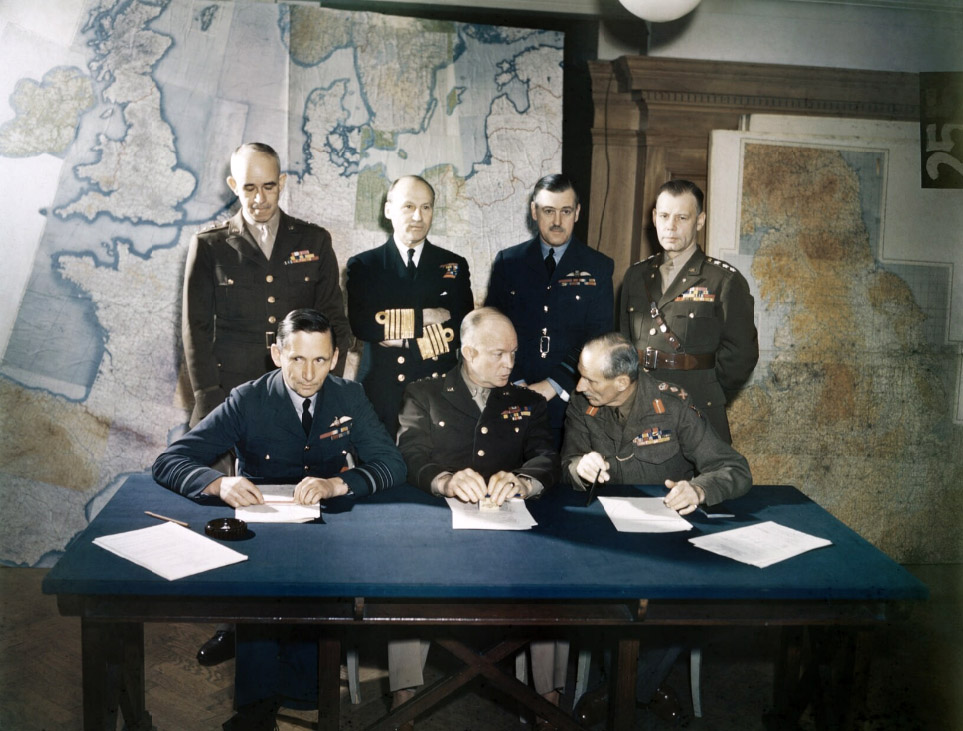 Meeting of the Allied Commanders planning D-Day, World War II image ... Meeting of the Allied Commanders planning D-Day, World War II image ...