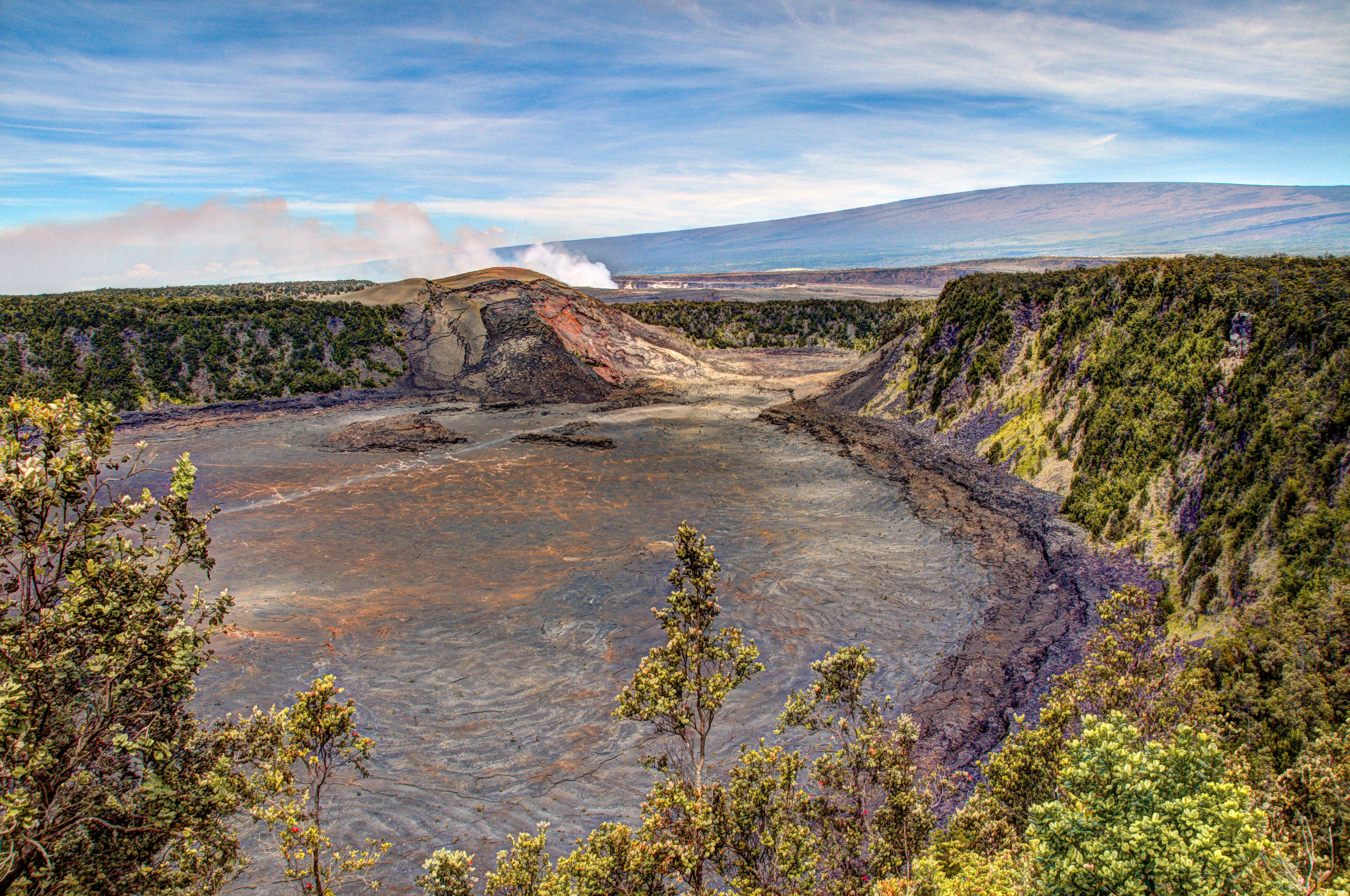 Kilauea Iki Crater Landscape At Hawaii Volcanoes National Park Image Kilauea Iki Crater Landscape At Hawaii Volcanoes National Park Image