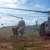 Marines complete construction of M101 howitzer positions at a mountain ...