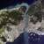 Satellite view of Istanbul and the Bosphorus strait in Turkey image ...