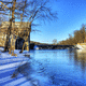 Winter on the Crawfish River near Elba, Wisconsin image - Free stock ...